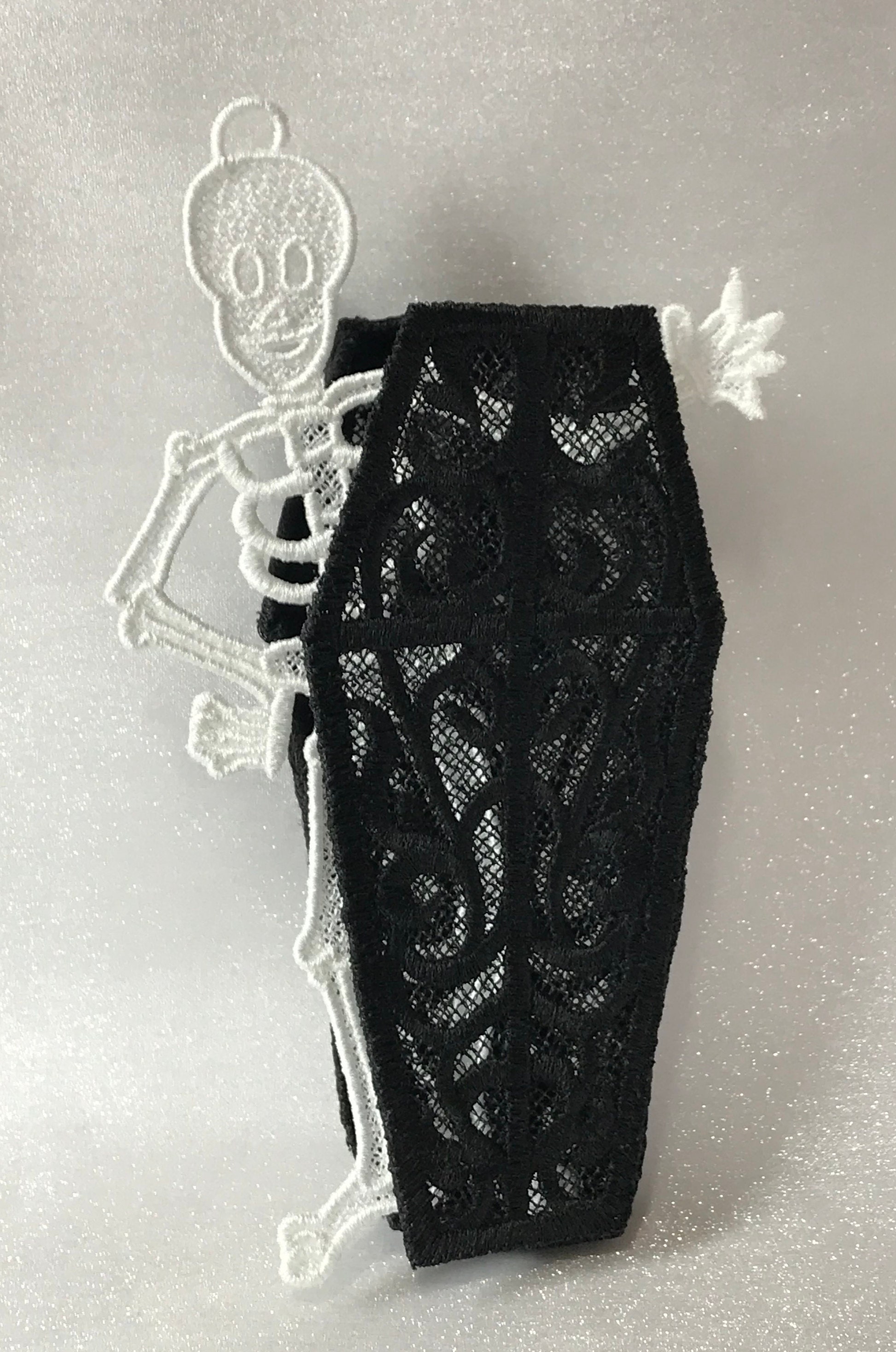 3D Lace Coffin free Standing Lace A Finished Embroidery - Etsy