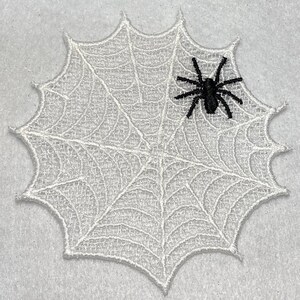 Lace Web & Spider (free Standing Lace - A Finished Embroidery Product ...