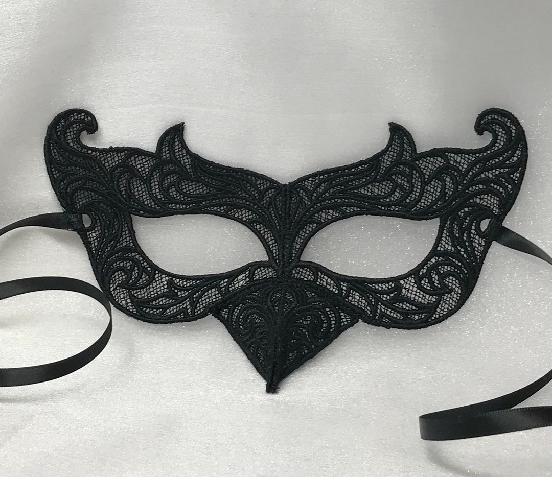 Raven Mask (free Standing Lace - A Finished Embroidery Product, Not a ...