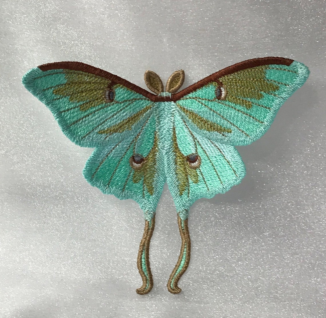 Luna Moth (free Standing - A Finished Embroidery Product, Not a Design ...