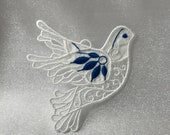 Dove free Standing Applique A Finished Embroidery Product - Etsy
