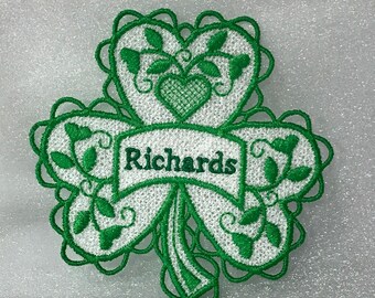 Shamrock Embroidery Design - Etsy