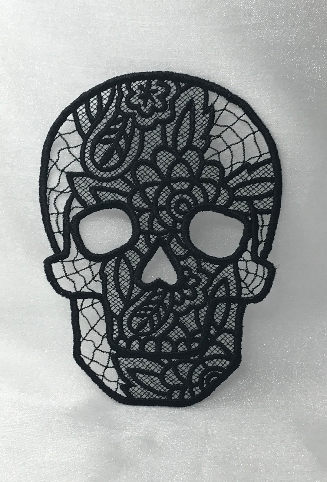 Delicate Skull (free Standing Lace - A Finished Embroidery Product, Not ...