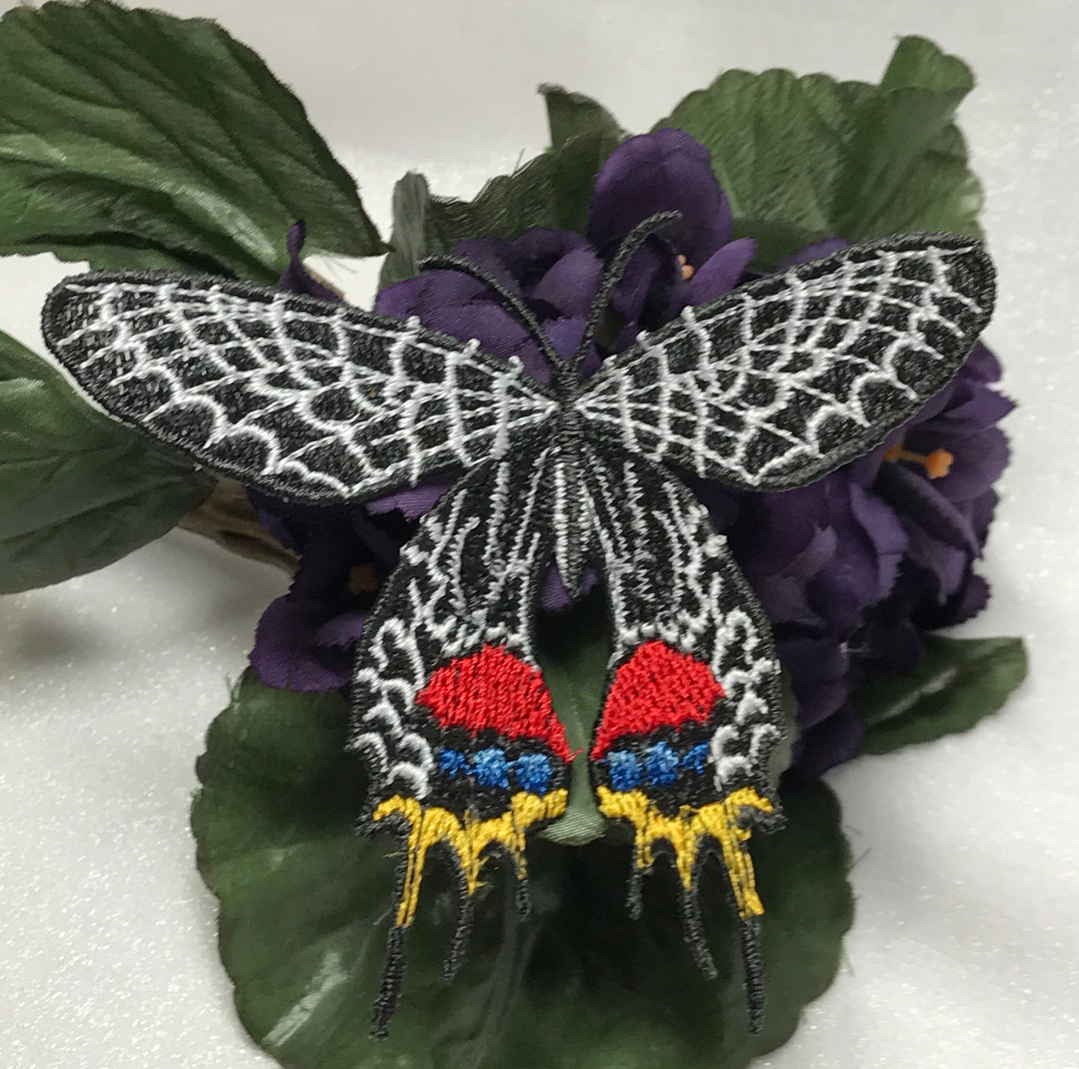 Webbed Butterfly (free Standing Lace - A Finished Embroidery Product ...