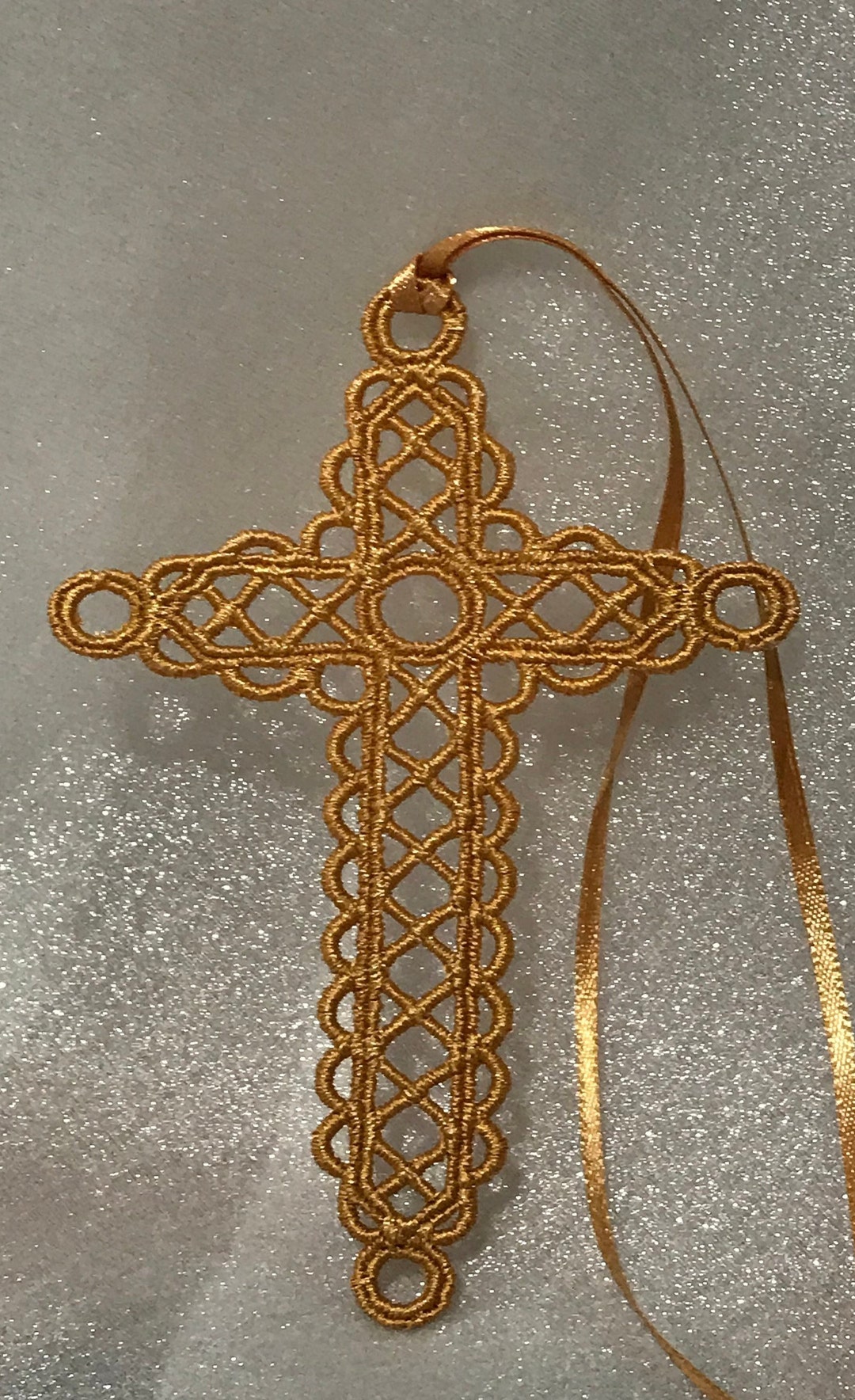 Woven Cross (free Standing Lace - A Finished Embroidery Product, Not a ...