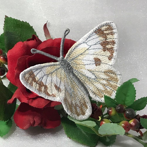 Monarch Butterfly free Standing Lace A Finished Embroidery | Etsy