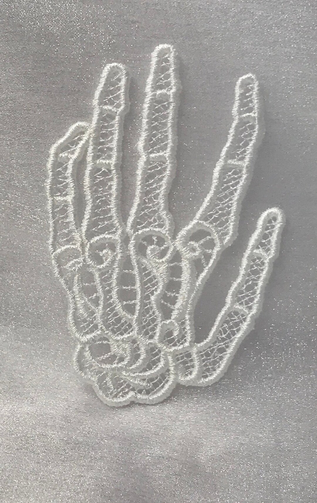 Skeleton Hand (free Standing Lace - A Finished Embroidery Product, Not ...