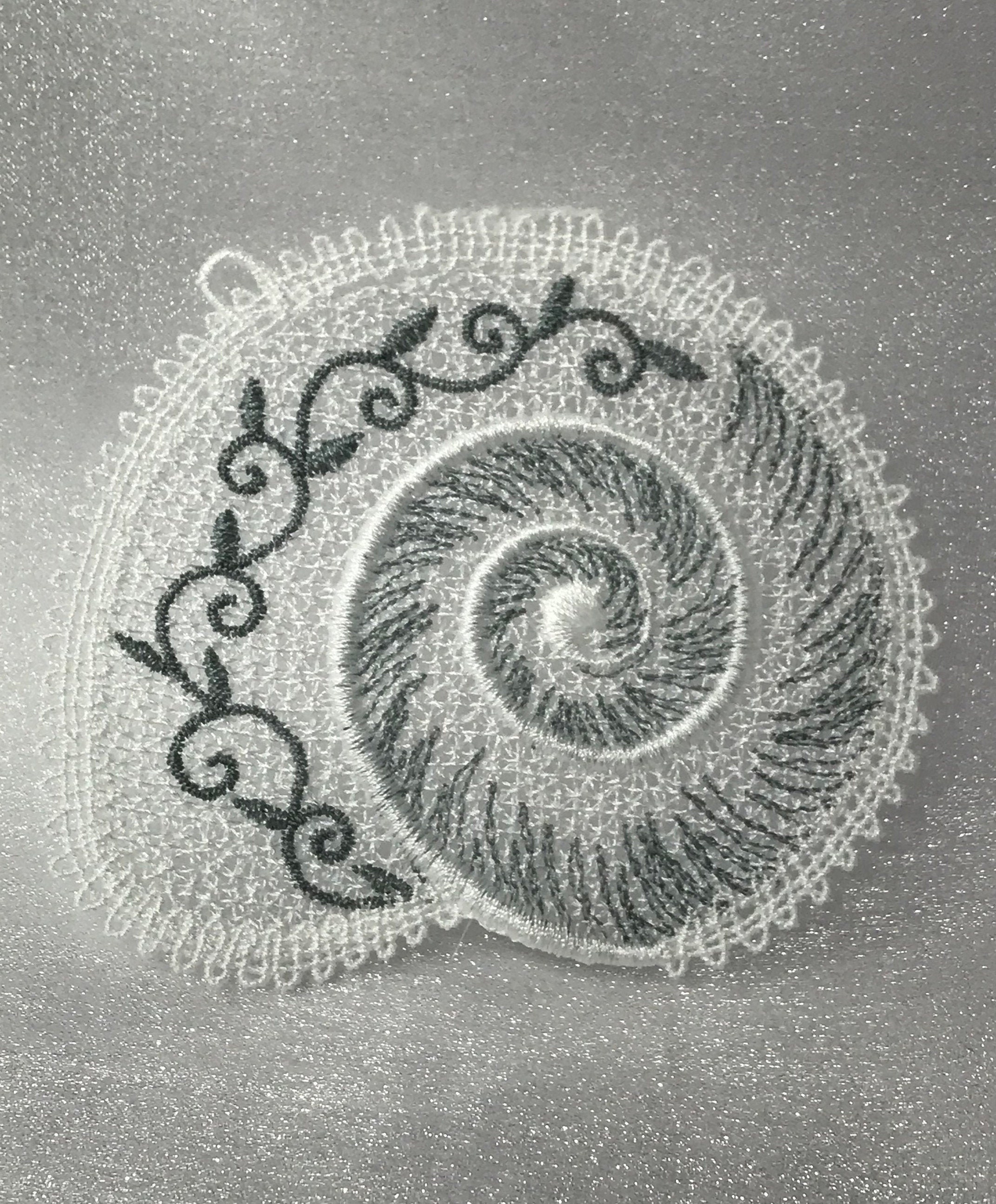 Seashell Set of Four free Standing Lace A Finished - Etsy