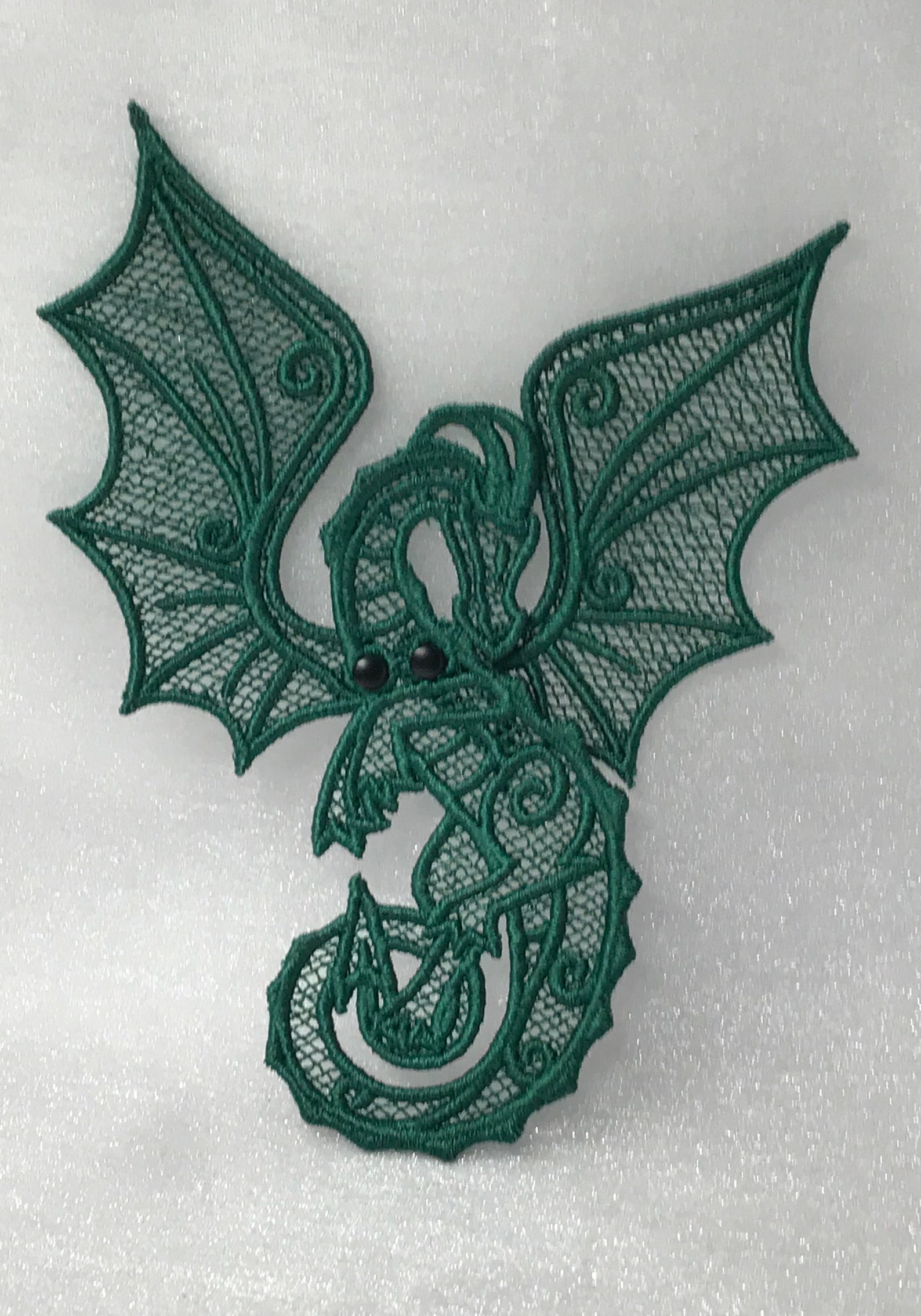 Lace Dragon articulated free Standing Lace Finished - Etsy