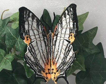 Monarch Butterfly free Standing Lace A Finished Embroidery | Etsy
