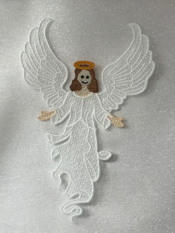 Gal Angel free Standing Lace A Finished Embroidery Product - Etsy