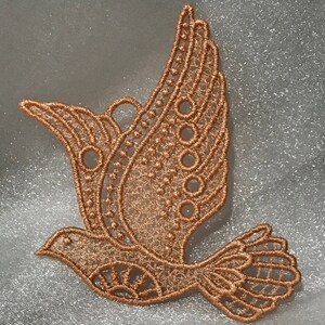 Lace Dove (free Standing Lace - A Finished Embroidery Product, Not a ...