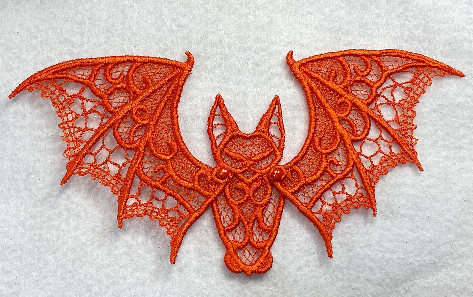 Lace Bat - Articulated (free Standing Lace - A Finished Embroidery ...