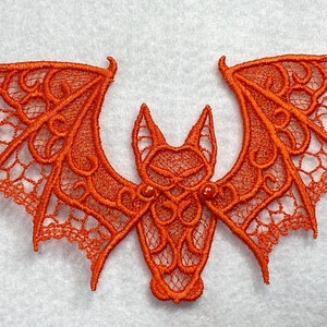 Lace Bat - Articulated (free Standing Lace - A Finished Embroidery ...