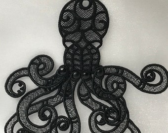 Lace Raven - Articulated (free Standing Lace - A Finished Embroidery ...