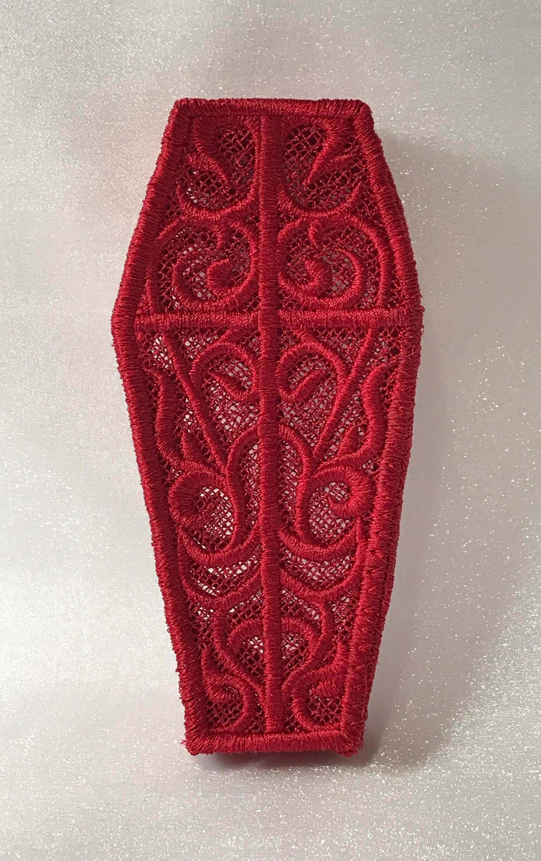 3D Lace Coffin (free Standing Lace - A Finished Embroidery Product, Not ...