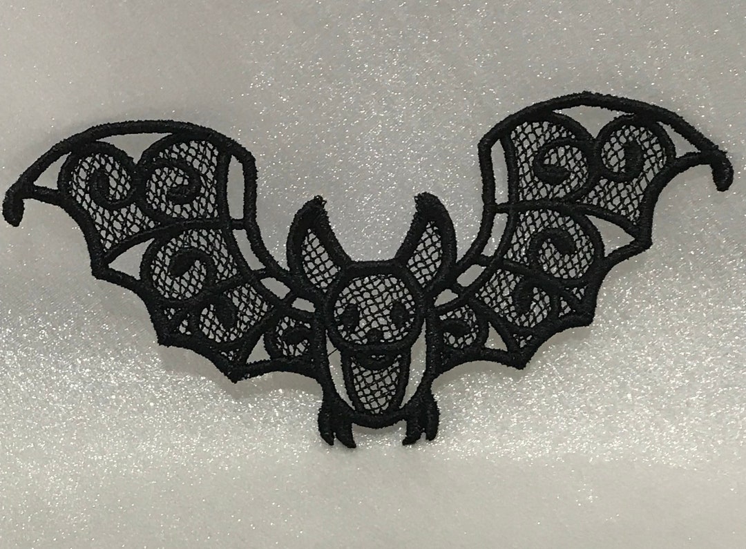 Flying Bat (free Standing Lace - A Finished Embroidery Product, Not a ...