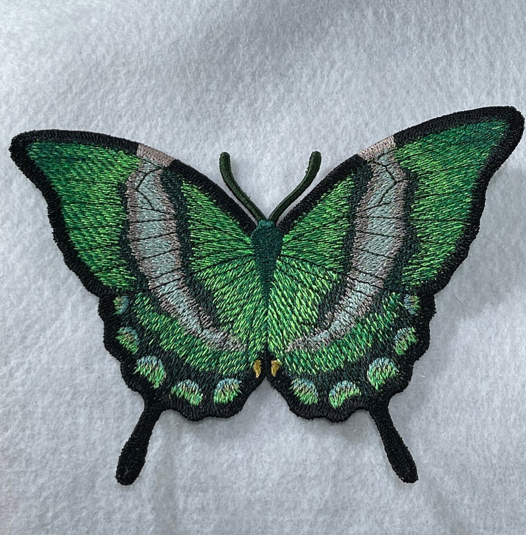 Emerald Swallowtail ( Free Standing - A Finished Embroidery Product ...