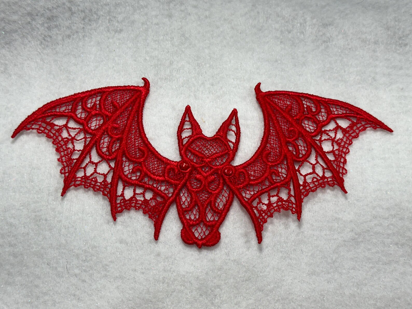 Lace Bat - Articulated (free Standing Lace - A Finished Embroidery ...