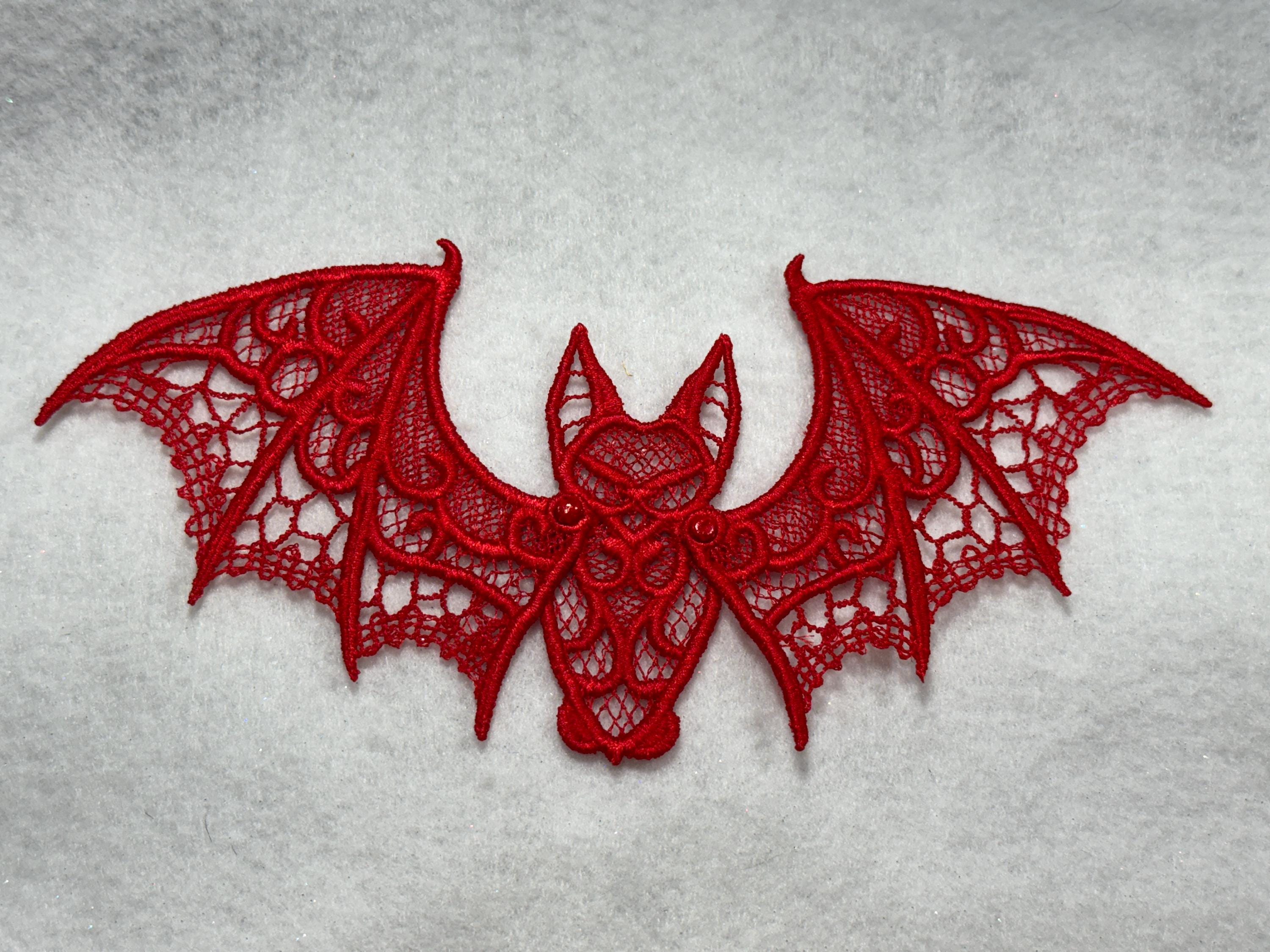 Lace Bat - Articulated (free Standing Lace - A Finished Embroidery ...