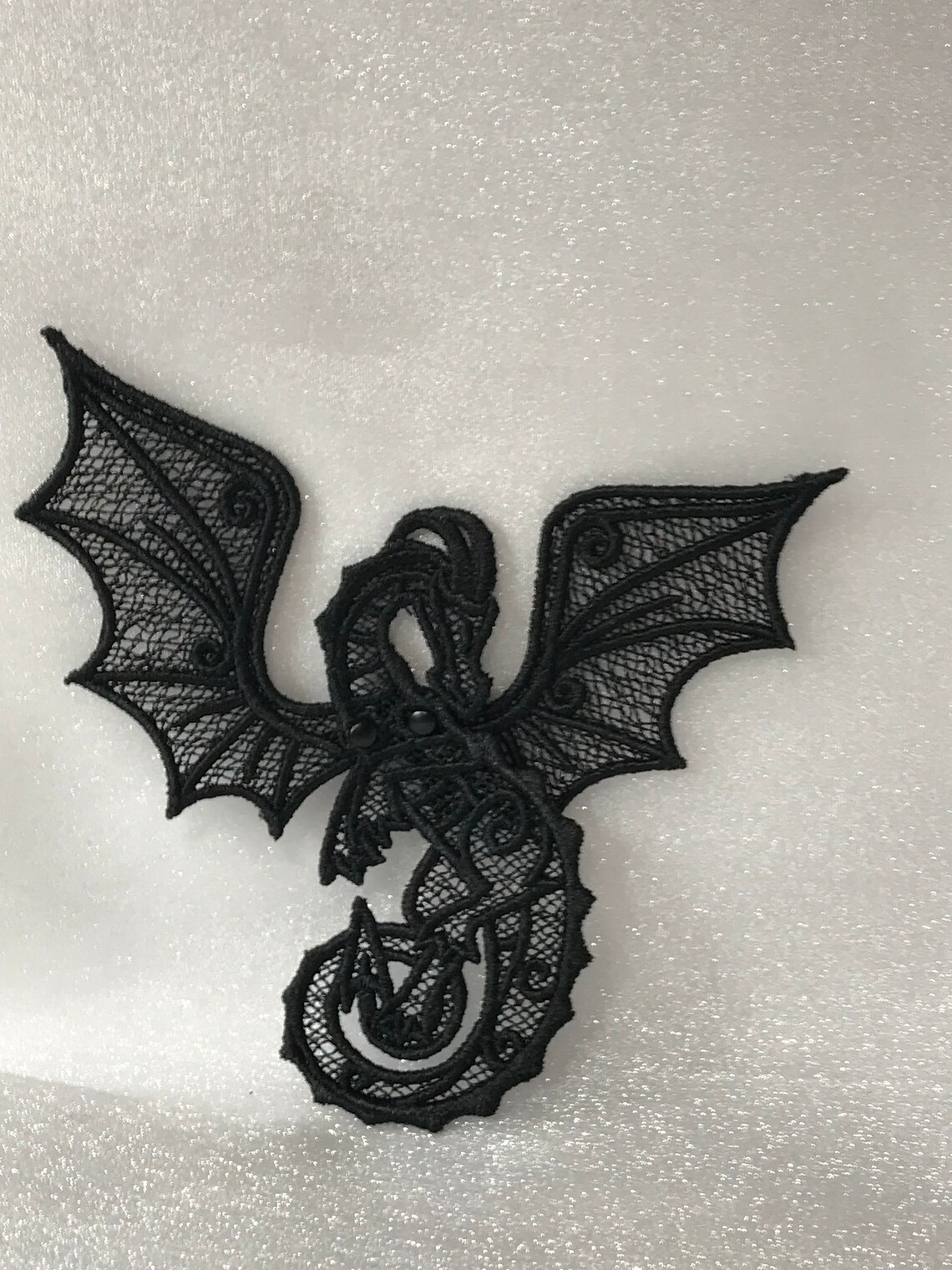 Lace Dragon articulated free Standing Lace Finished - Etsy