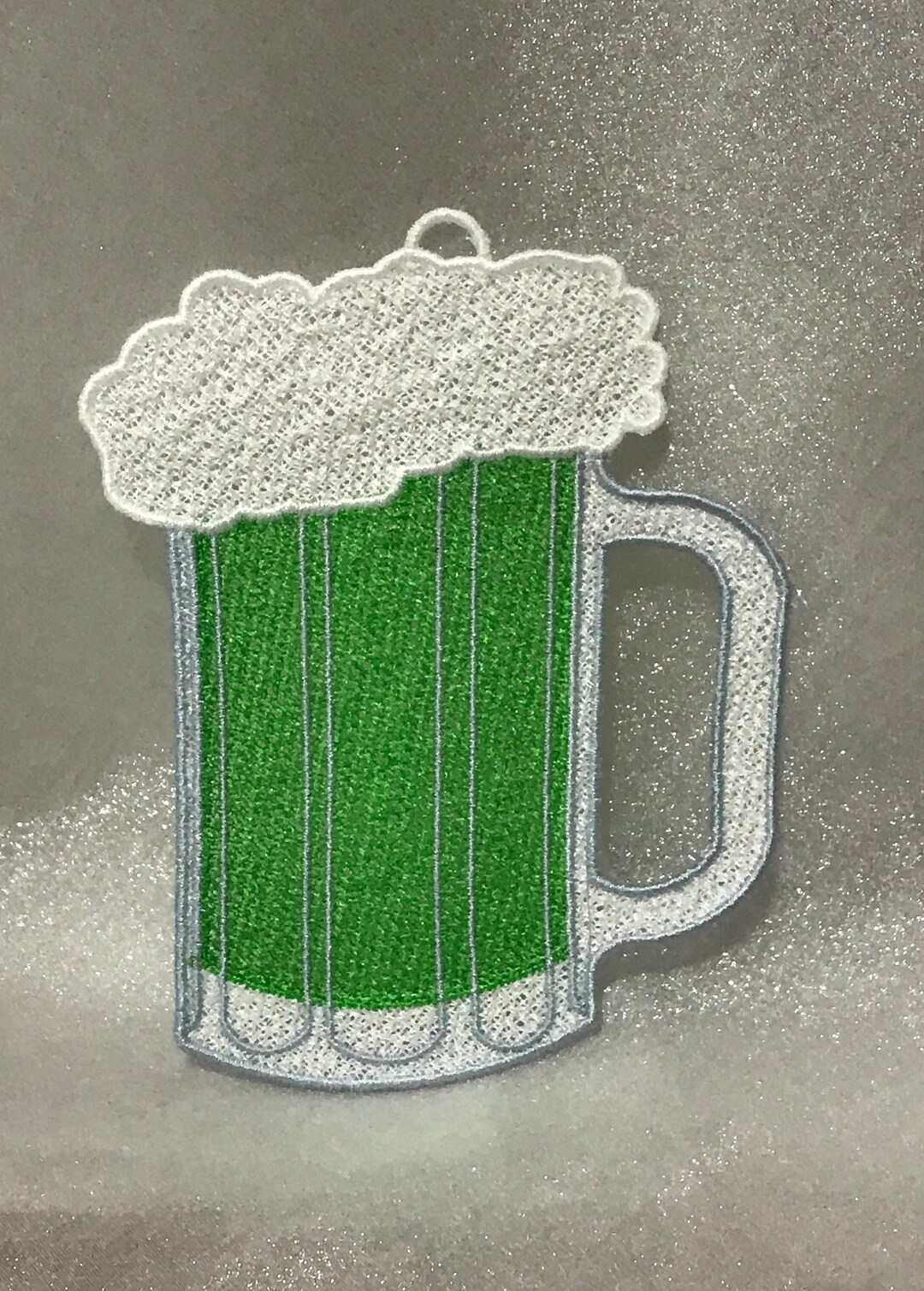 Green Beer (free Standing Lace - A Finished Embroidery Product, Not a ...