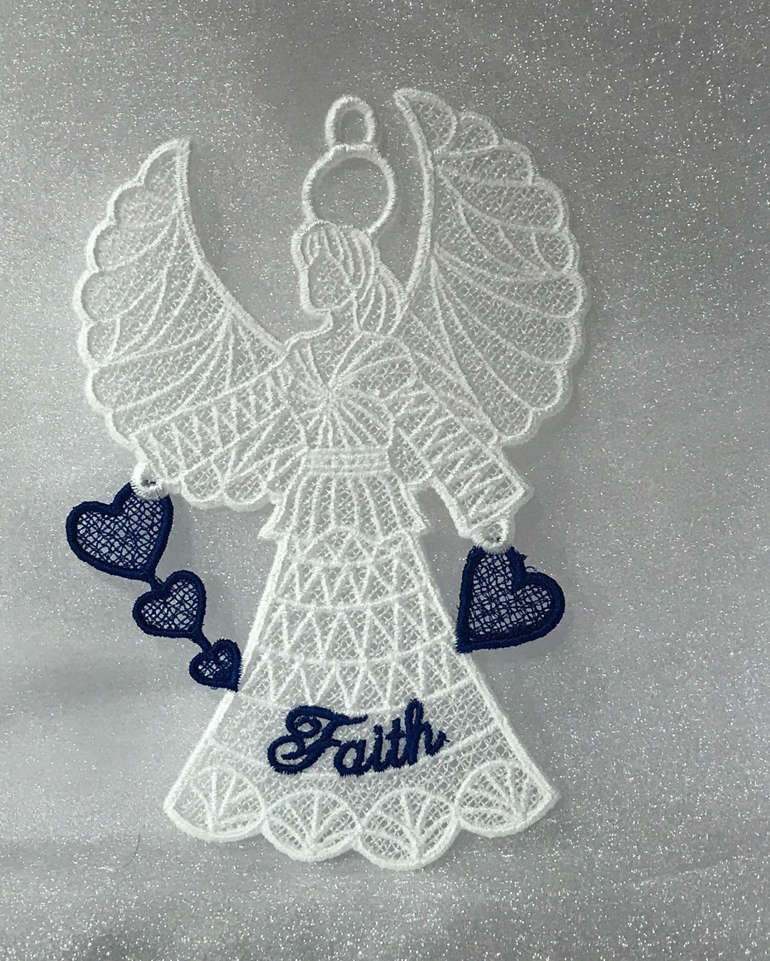 Faith Angel (free Standing Lace - Finished Product) - Etsy