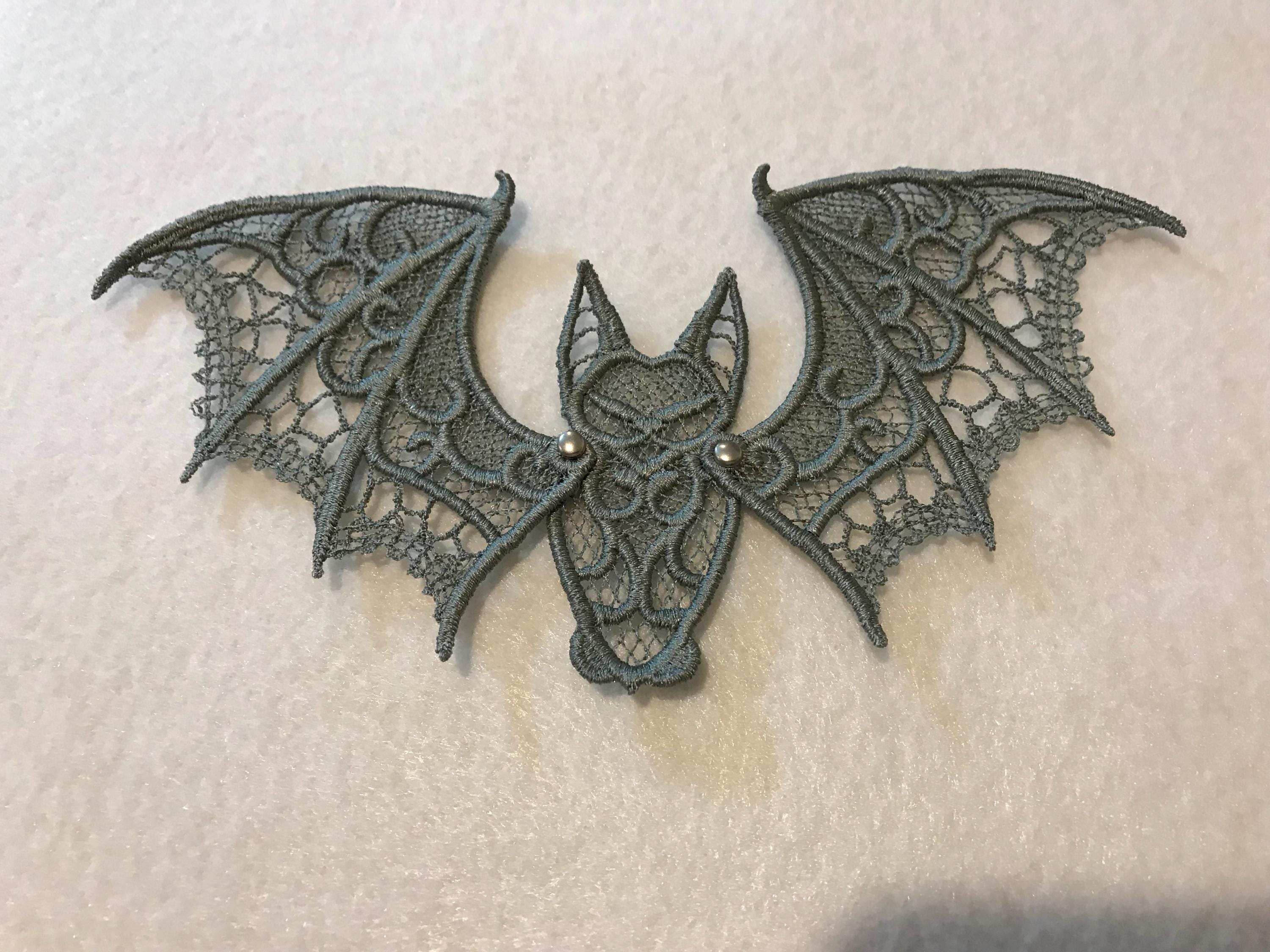 Lace Bat - Articulated (free Standing Lace - A Finished Embroidery ...