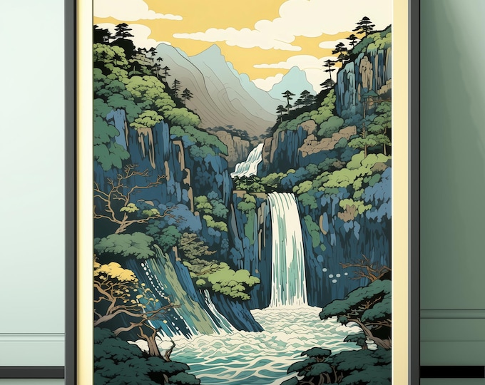 Waterfall (round) 30x40 Diamond Art Kit - Etsy