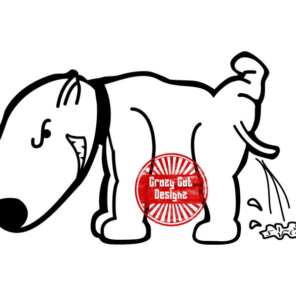 Dog Peeing Clipart - Etsy Canada