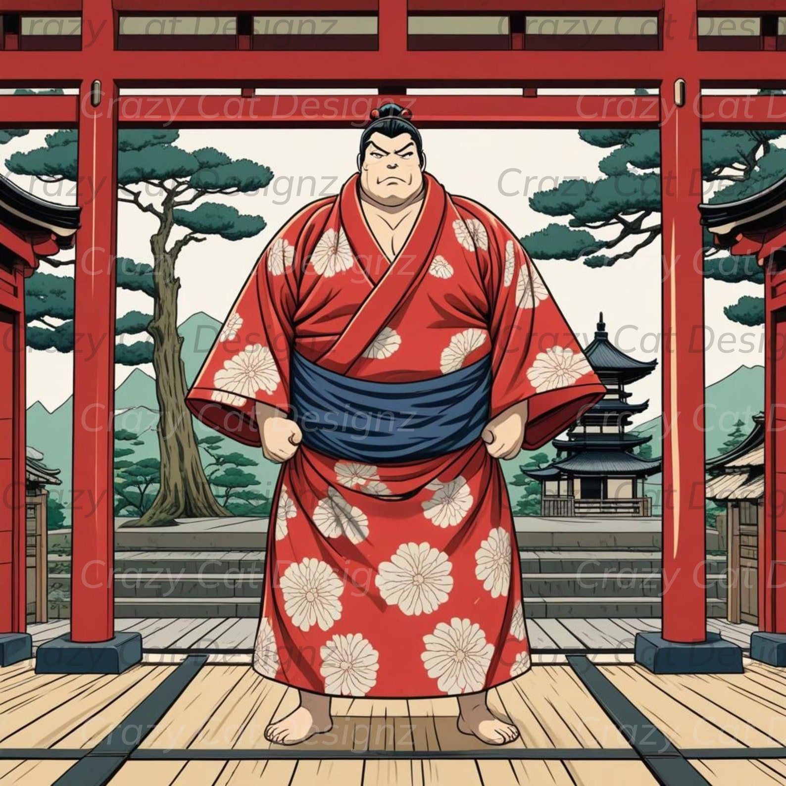 Anime Sumo Clipart Bundle, Instant Download for Creative Design ...