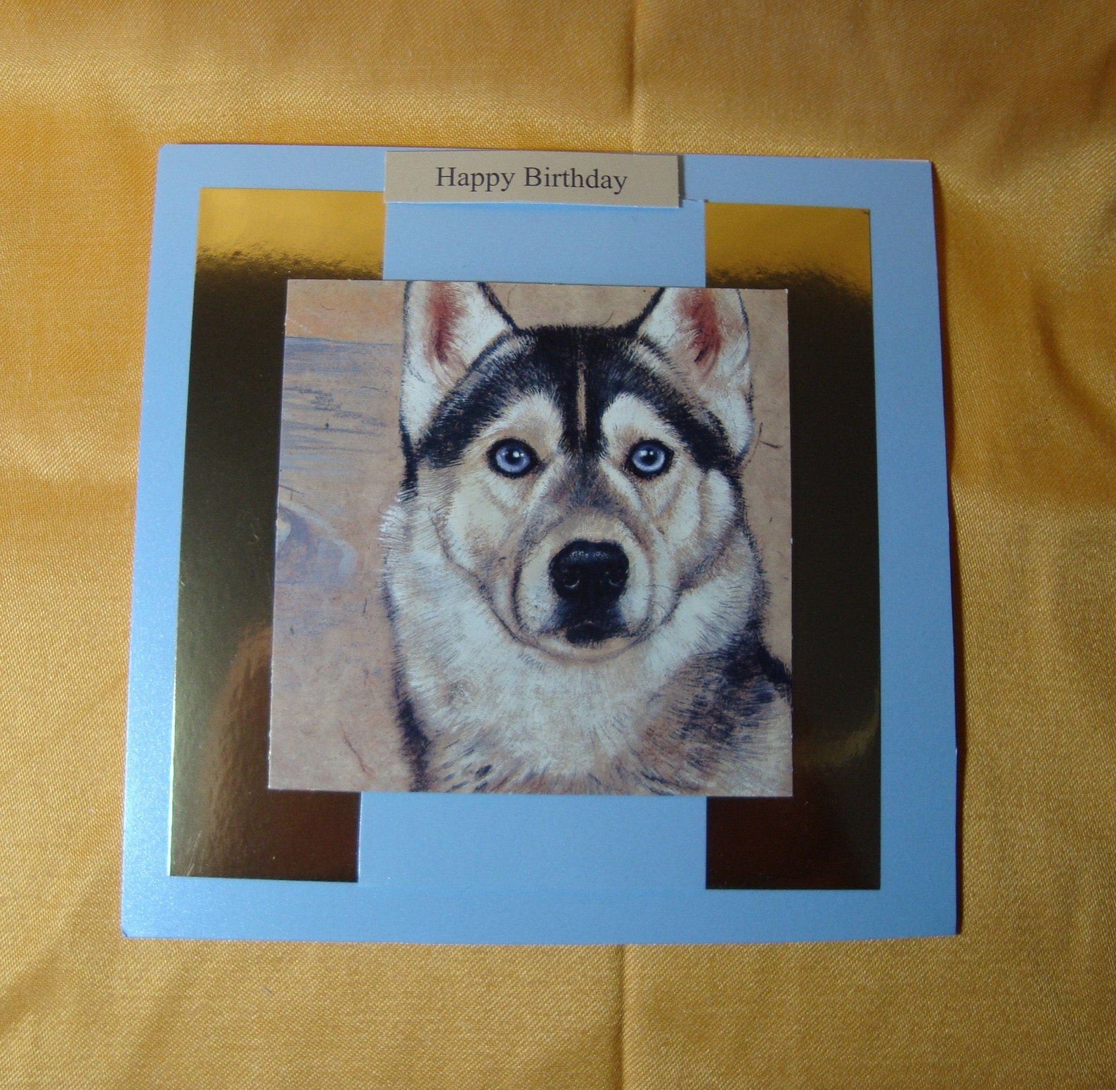 Husky Birthday Card, Thank You Card, Greeting Card, Happy Birthday Card ...
