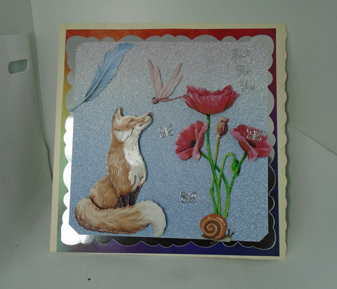 Foxy Birthday Card, Happy Birthday Card, Greeting Card, Male Birthday ...