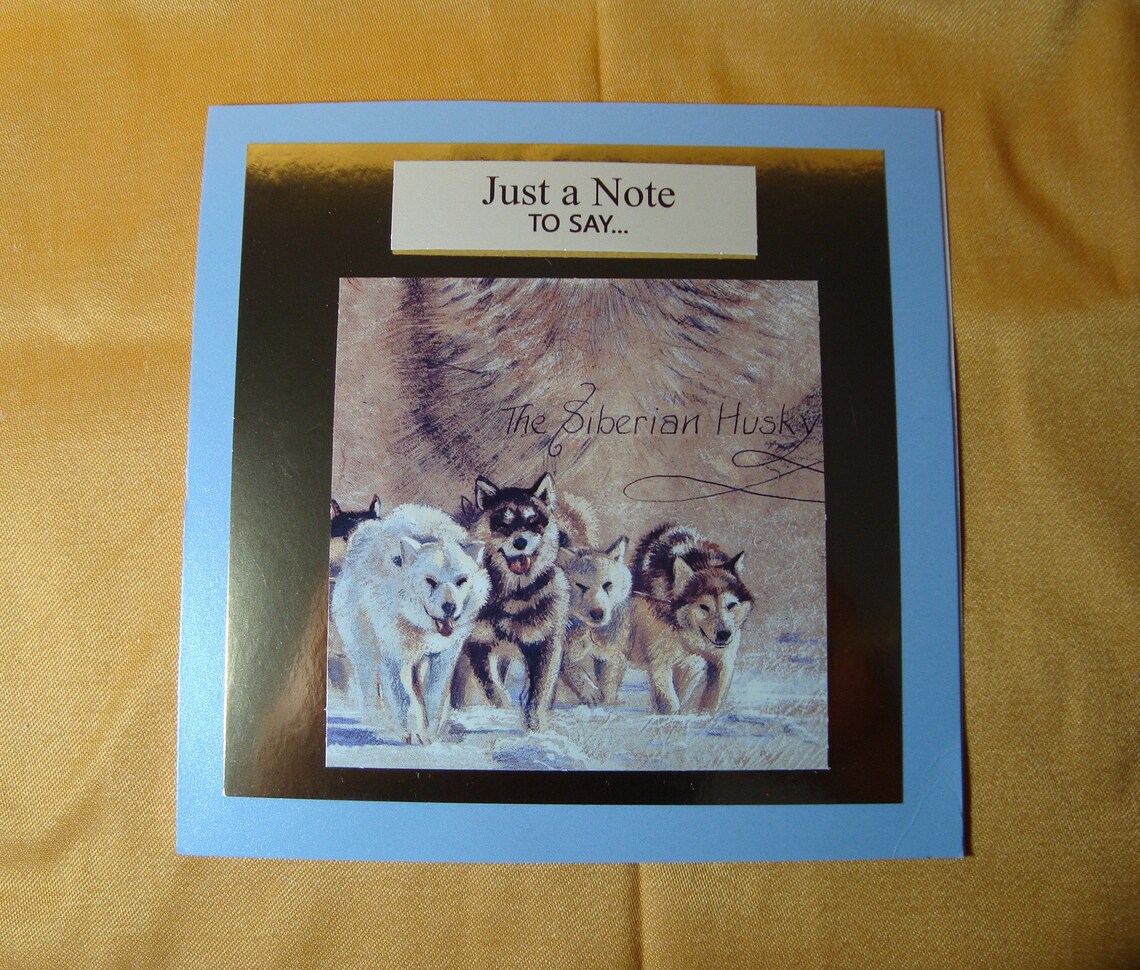 Husky Birthday Card Thank You Card Greeting Card Happy - Etsy UK