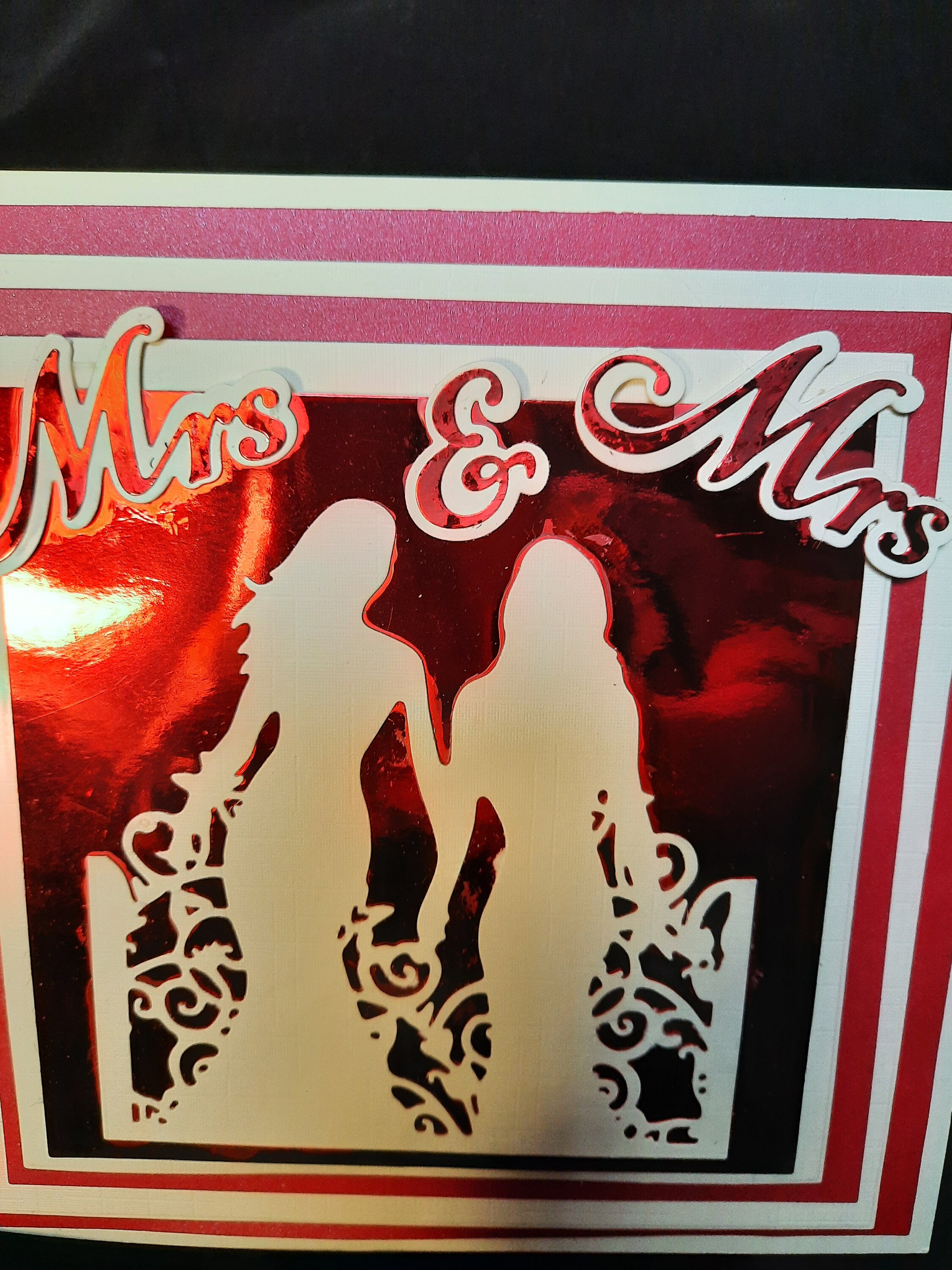 Mrs and Mrs Wedding Card, Greeting Card, Wedding Card, Congratulations ...