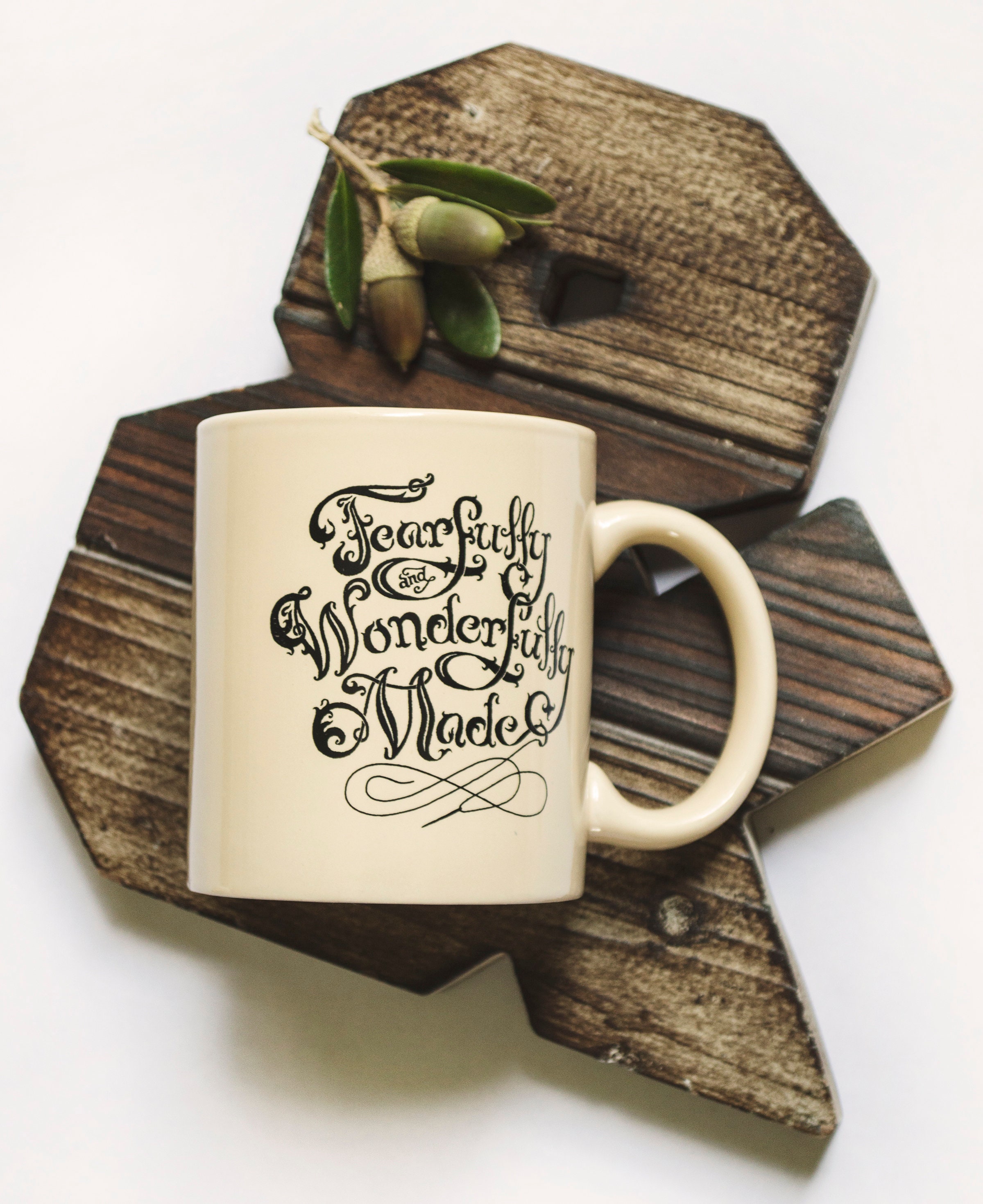 Fearfully and Wonderfully Made Ceramic Mug Vintage White | Etsy