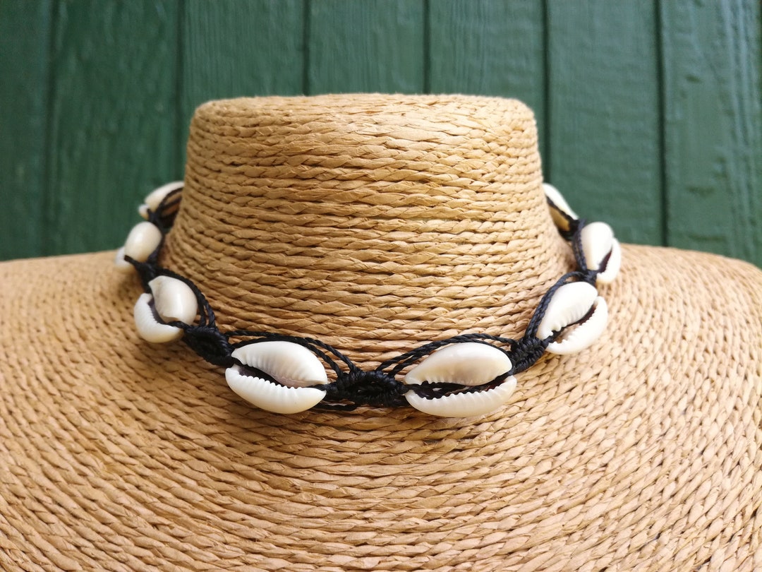 Cowrie Shell Choker, Macrame Shell Necklace, Cowrie Shell Necklace ...