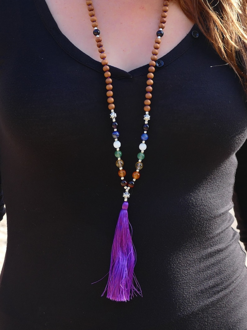 Necklace Mala Sandal, Necklace for Woman, Mala From India, Sandal ...