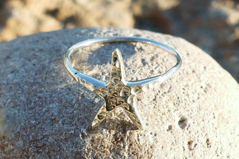 Silver Ring for Woman Star Ring Star Silver Ring Gift for - Etsy