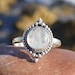 Beautiful Moon Stone Ring Moon Stone Silver Ring Ring With - Etsy