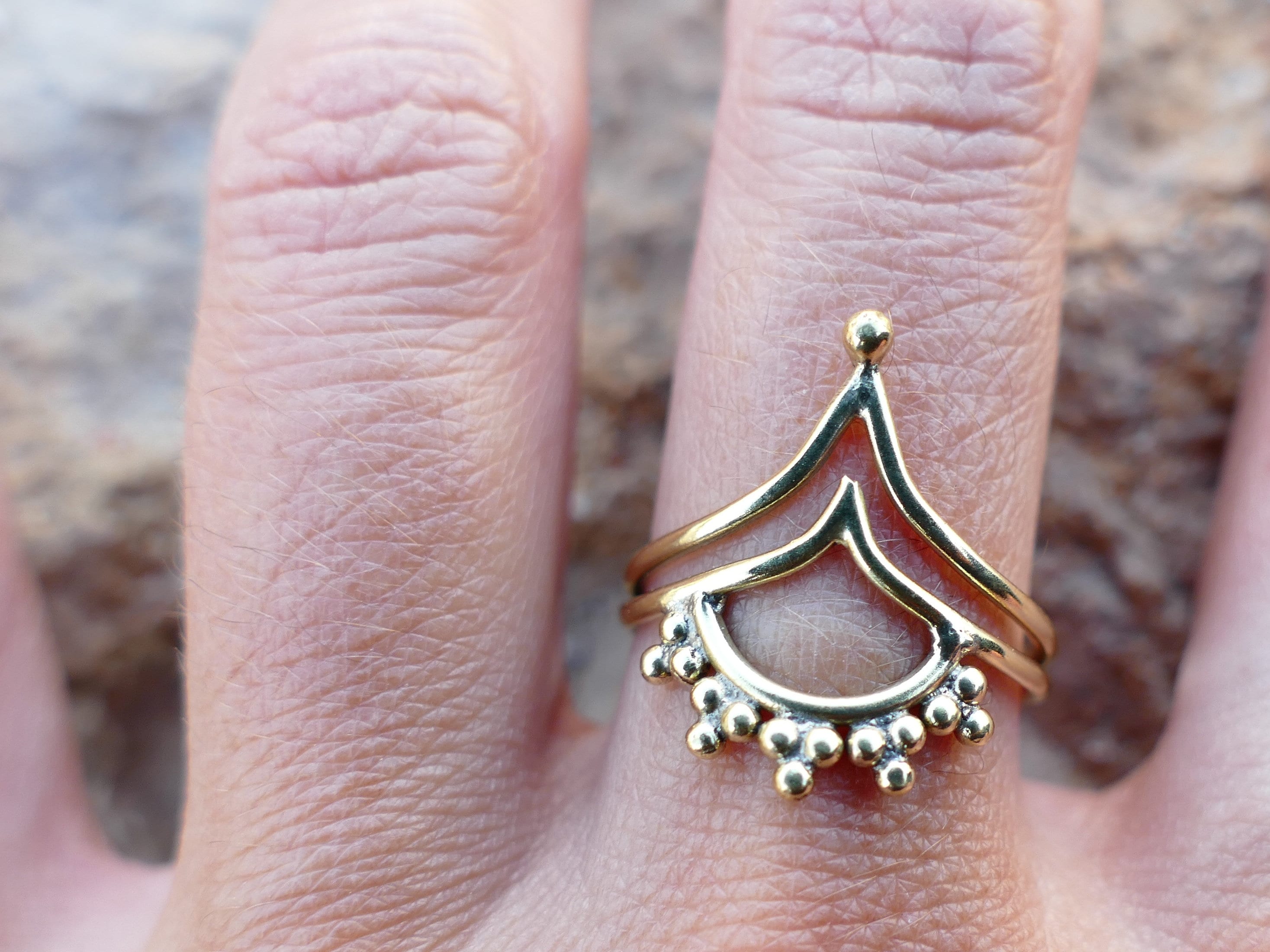 Ring for Woman Brass Ring for Woman Brass Ring Queen Ring - Etsy