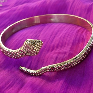 Serpent Bracelet, Snake Bracelet, Brass, Wrist Bracelet, Cobra, Shiva ...