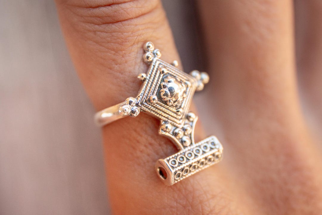 Rajasthan Silver Ring, Traditional India Ring, Special Sterling Silver ...