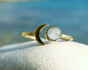 Moon Ring Design - Etsy