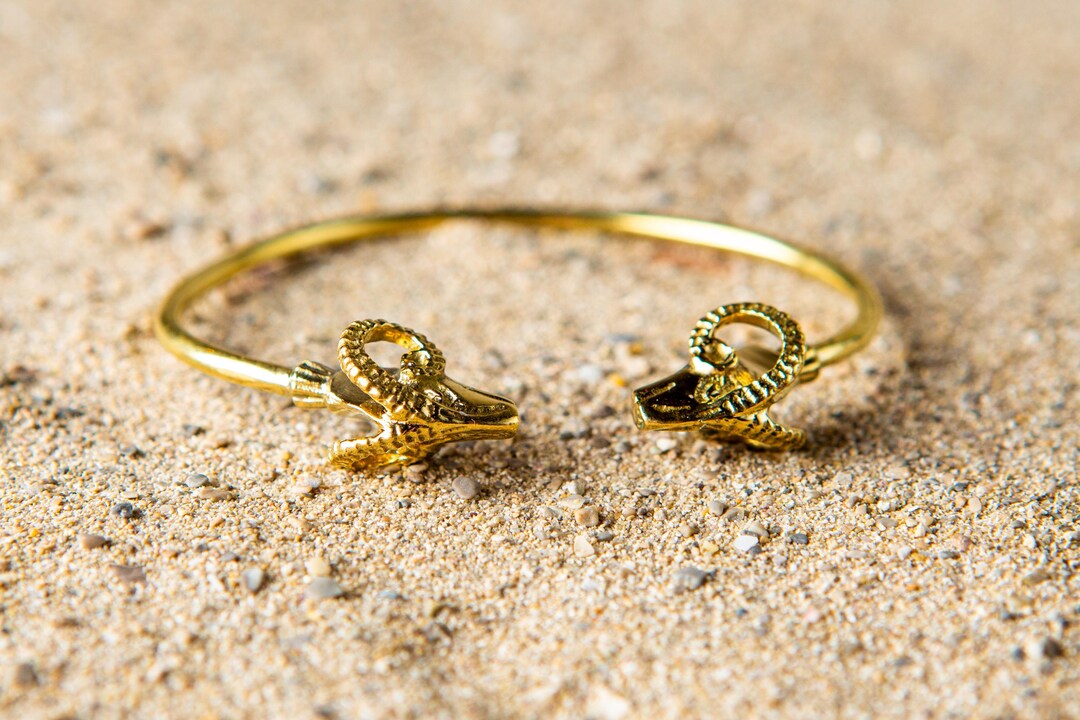 Goat Bracelet, Gold Plated Bracelet, Animal Bracelet, Jordanian ...