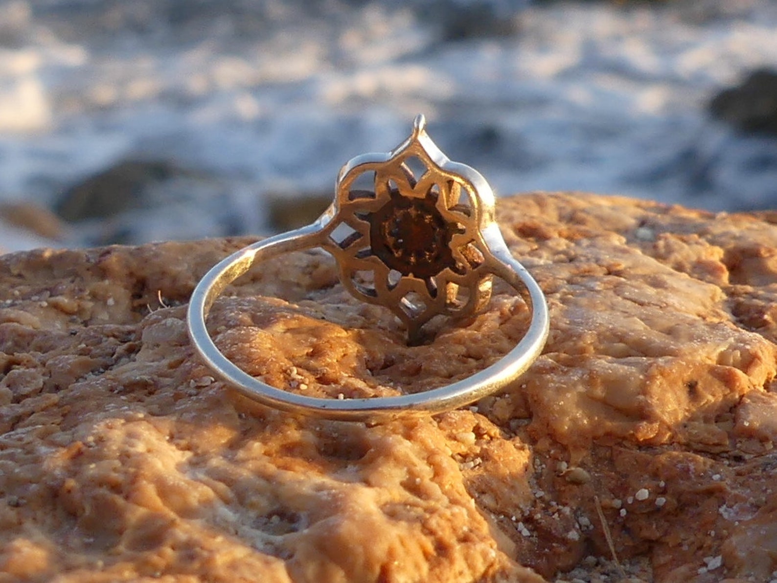 Lotus Ring Sterling Silver Ring Lotus Silver Ring Lotus - Etsy