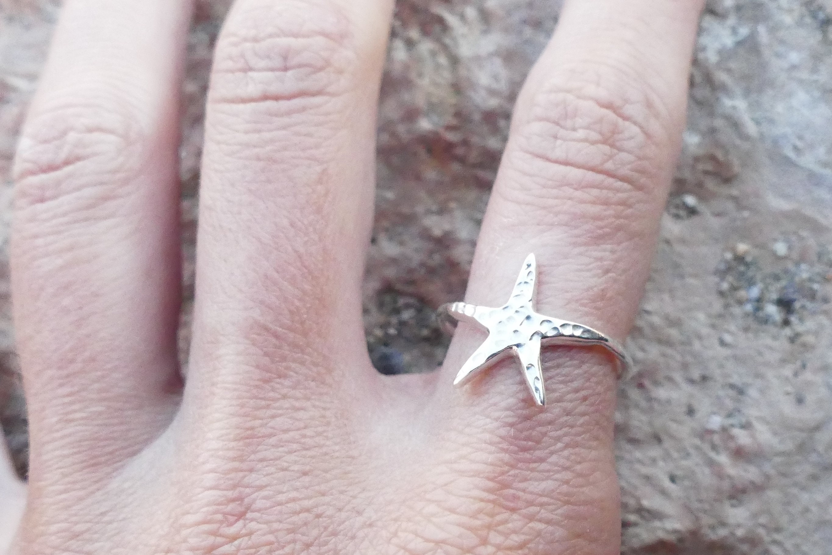 Silver Ring for Woman Star Ring Star Silver Ring Gift for - Etsy