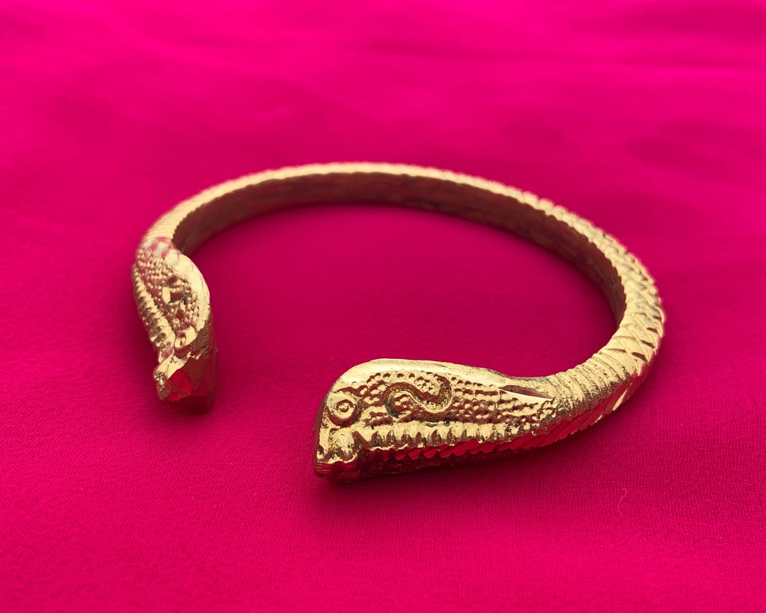 Snake Bracelet Snake Brass Bracelet Cobra Bracelet Sterling - Etsy