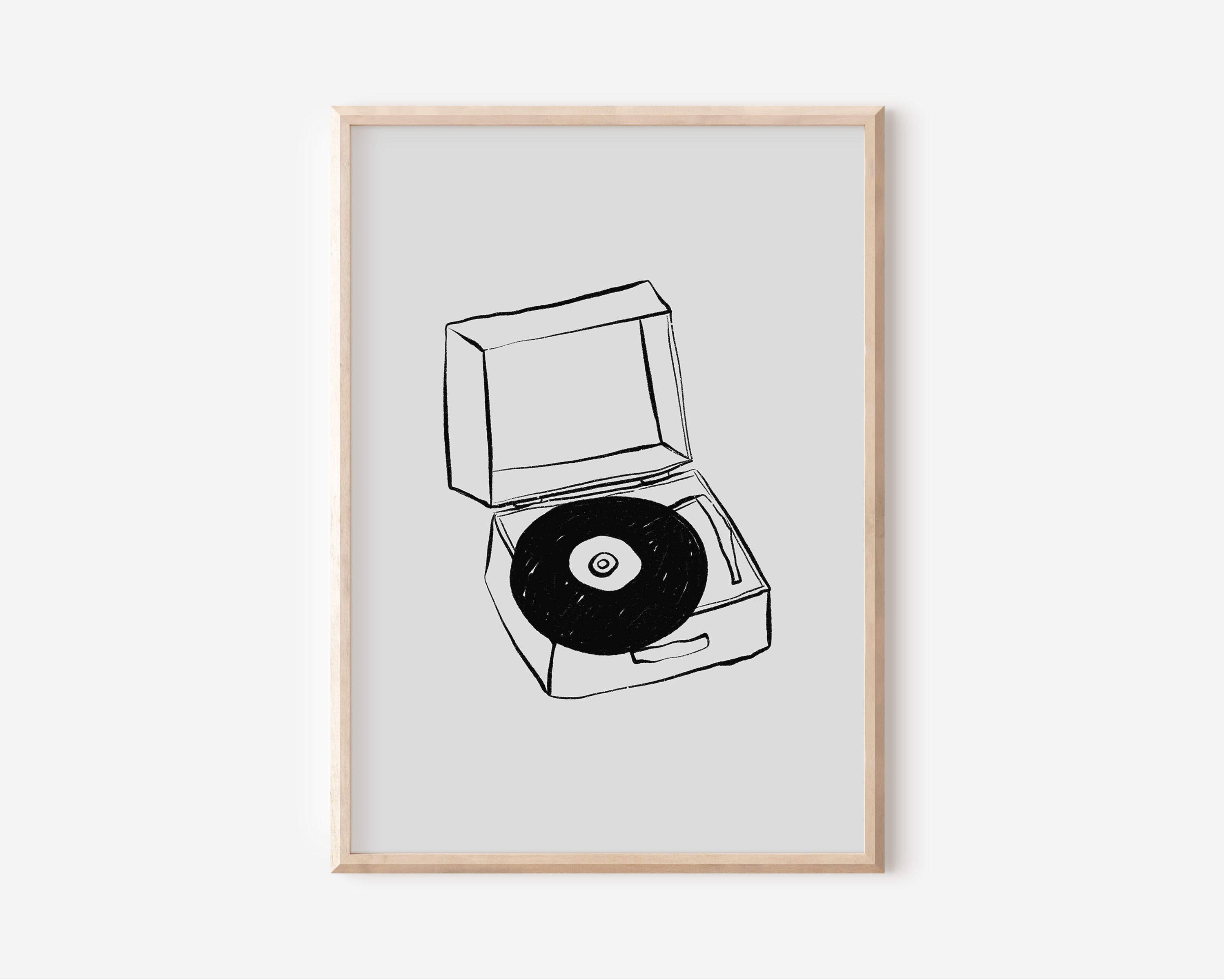 Record Player Drawing Tumblr
