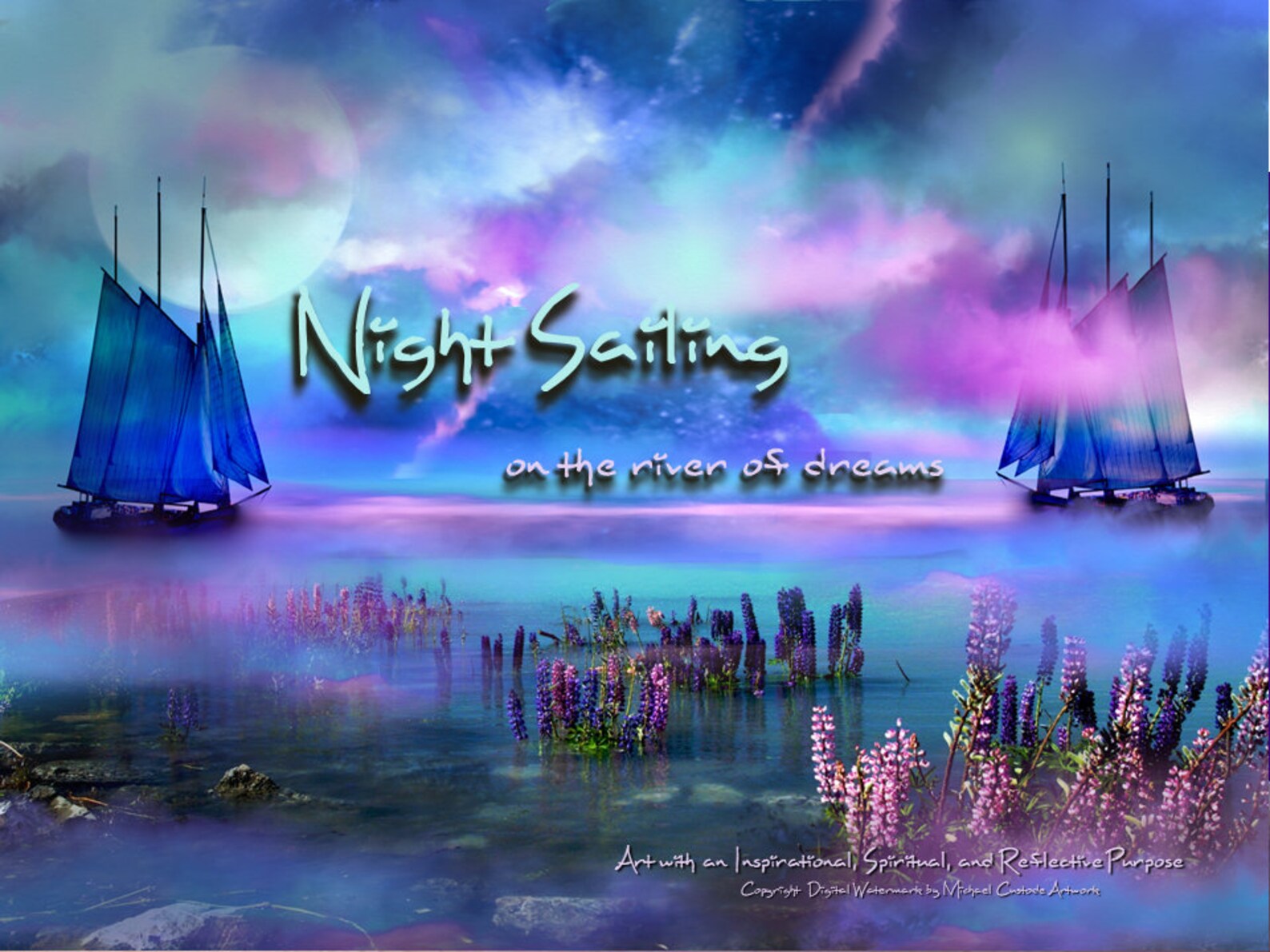 Buy Night Sailing on the River of Dreams Featuring a Stunning Dream ...